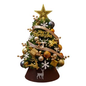 Generico Kleiner Weihnachtsbaum - kleiner Weihnachtsbaum | Weihnachtsdekoration mit Herzst&uuml;ck f&uuml;r B&uuml;ro, Zuhause, Schreibtisch, Zimmer, Feiertage, Familie und