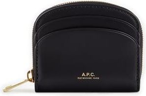 A.P.C. Portefeuille compact Demi lune en cuir