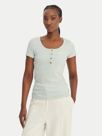 Guess T-Shirt GUESS x NORTH SAILS W6GP01 K2658 Gr&uuml;n Regular Fit