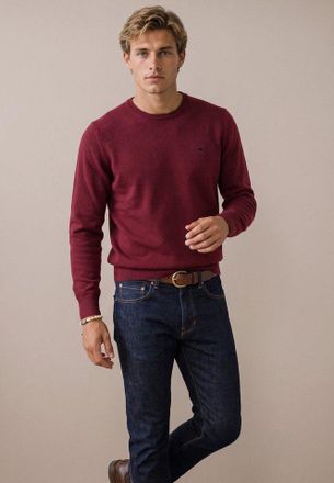 Fynch-Hatton Strickpullover mit Logo-Stickerei