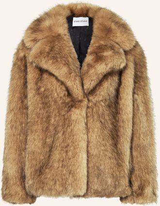 Stand Studio Stand Studio Kunstfell-Jacke Valentina braun