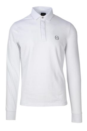 A|X Armani Exchange Herren Polo in Wei&szlig;