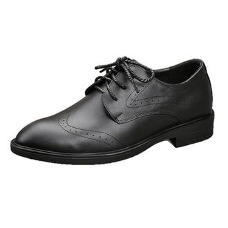 Generic Chaussures richelieu classiques &agrave; lacets pour homme, Noir, 39 1/3 EU