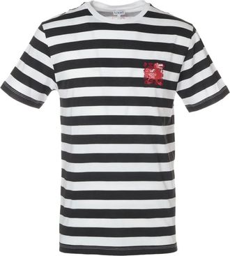 Loewe t-shirt à rayures (2015-2024) - Blanc