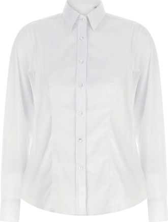 Xacus Femme, Blouses et Chemises, Blanc, Taille: 36 FR Chemise Classique Sara
