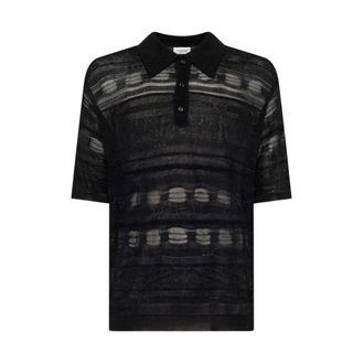 Laneus Strickpolohemd - - Knitwear - Herren - Schwarzk - L