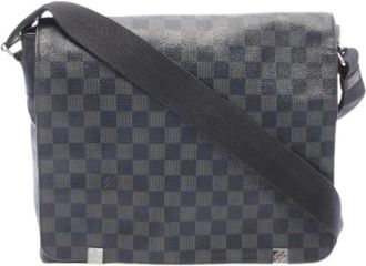 Louis Vuitton Sac bandouli&egrave;re Pre-owned District MM NM Damier Graphite - Homme - Pre-owned - Gris - Taille: ONE Size