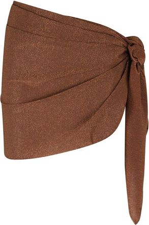 MC2 Saint Barth Femme, Maillots de bain, Brun, Taille: ONE Size Sery Short Pareo