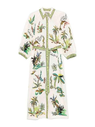 Alemais Robe Au Genou - Beige
