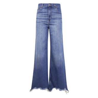 Chlo&eacute; Stylische Wide Leg Denim Jeans - - Jeans - Damen - Blau - W28