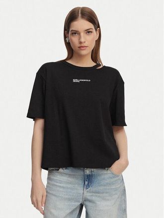 Karl Lagerfeld T-Shirt B2W17077 Schwarz Regular Fit