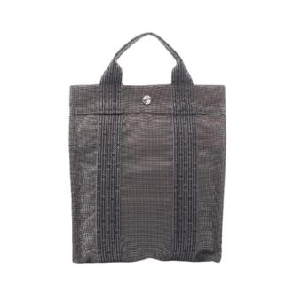 Herm&egrave;s Pre-owned Herline Ad PM Nylon Canvas Backpack - - Pre-owned - Damen - Grau - ONE SIZE