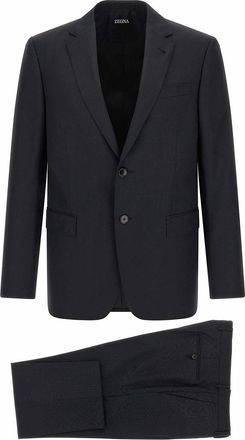 Ermenegildo Zegna Knielanges Kleid - Blau