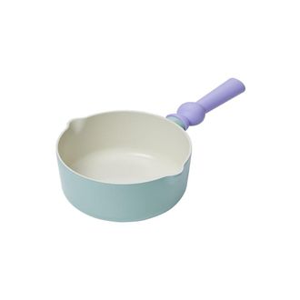 Neoflam Better Finger Kitchen Antihaftbeschichtete Mini-Wokpfanne mit Griff, gesundes Kochen, Keramikbeschichtung, Milchschmelztopf mit 2 Ausgie&szlig;ern, induktio