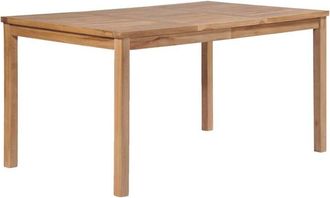 vidaXL Vidaxl - Table de jardin 150x90x77 cm Bois de teck solide