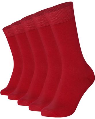 MySocks unisex 5 Paar Packsocken bordo