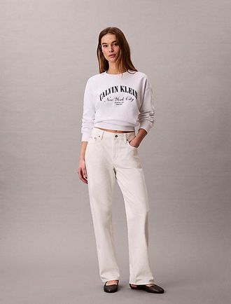 Calvin Klein Straight 90s Jeans - Chalk White - Damen - 32SH