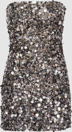 Rotate Robe Sequins Silver