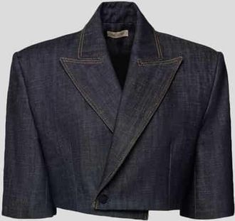 The Mannei Cropped Blazer im Denim-Look