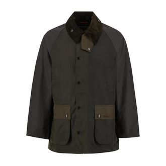 Barbour Patchwork Oversized Bedale Wachsjacke - - Jackets - Herren - Gr&uuml;n - XL