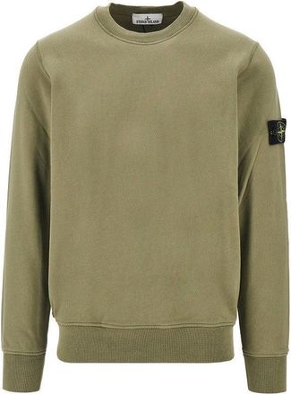Stone Island Logo badge organic cotton sweatshirt Man XL