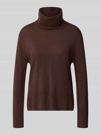 Tom Tailor Regular Fit Rollkragenpullover aus Baumwoll-Kaschmir-Mix