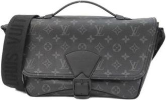 Louis Vuitton Pre-owned Montsouris Messenger Monogram Eclipse Shoulder Bag - Femme - Pre-owned - Noir - Taille: ONE Size