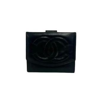Chanel Portefeuille Pre-owned (bi-pli) - Femme - Pre-owned - Noir - Taille: ONE Size
