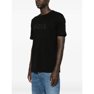 HUGO BOSS Logo Cotton T-Shirt - Black