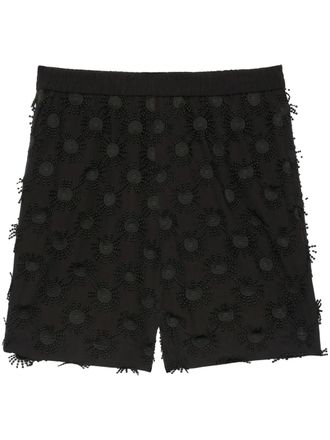 Msgm short à détails de perles - Noir