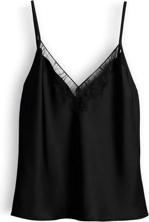 someday Blusentop Zartes Spitzentop aus Satin Regular Fit