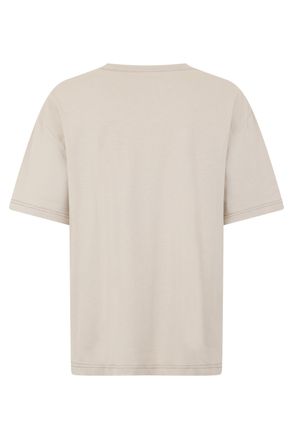 Christophe Lemaire Mens T-Shirt Cotton-Linen Beige T-Shirts And Polos
