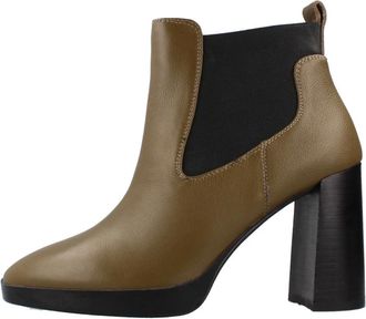 Geox Bottines Chelsea Teulada - Femme - Chaussures - Brun - Taille: 40 EU