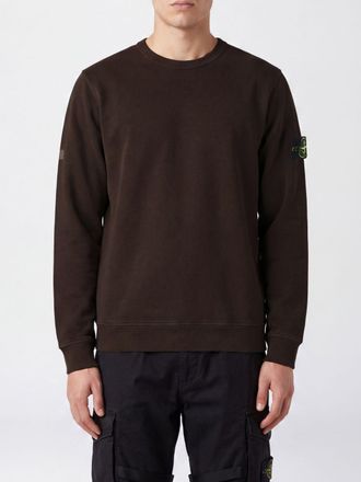 Stone Island Sweat-shirt col rond en jersey de coton avec patch logo Compass