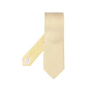 Ferragamo Gancini-Quadrat-Muster-Krawatte - - Accessories - Herren - Gelb - ONE SIZE