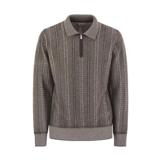 Brunello Cucinelli Homme, Pulls, Gris, Taille: L Cashmere Tricots