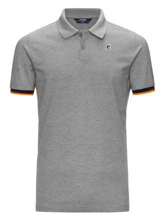 K-Way Poloshirt mit &Auml;rmeldetail - Grau