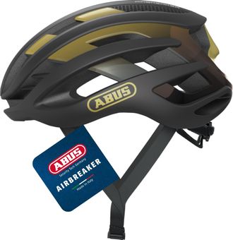 ABUS Rennradhelm AirBreaker - High-End Fahrradhelm f&uuml;r den professionellen Radsport - f&uuml;r Jugendliche und Erwachsene - Helm f&uuml;r Damen und Herren - Schwarz/