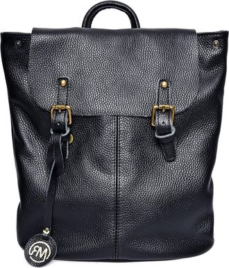 Roberta M Schwarz Rindsledertasche