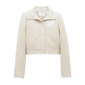 Courr&egrave;ges Reedition Vinyl Jacke - - Jackets - Damen - Grau - S