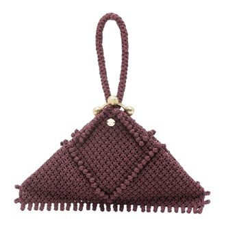 Alemais Mini Makramee Trapezbeutel - - Bags - Damen - Rot - ONE SIZE