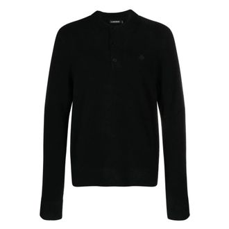 J.Lindeberg Homme, Tops, Noir, Taille: 2XL Polo à manches longues noir