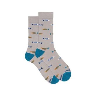 Dor&eacute; Dor&eacute; Chaussettes mi-hautes poissons en coton m&eacute;lang&eacute;