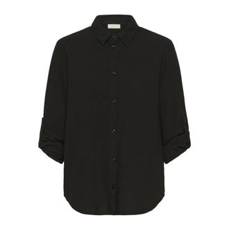 Kaffe Chemisier Court Noir Profond - Femme - Blouses et Chemises - Noir - Taille: 42 FR