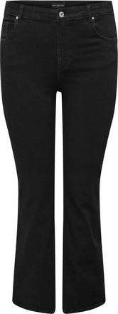 Only Carmakoma Damen Carwilly Hw Flared Pim2343 DNM, Black Denim, 46W / 32L EU