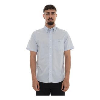 GANT Homme, Chemises, Bleu, Taille: 3XL Chemise &agrave; manches courtes