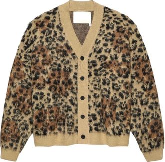 New Amsterdam Surf Association Homme, Pulls, Brun, Taille: M Hibiscus Cardigan