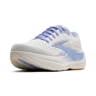 Brooks Damen Ghost Max 3 Sneaker, Coconut/Blue Heron/Orange, 42.5 EU