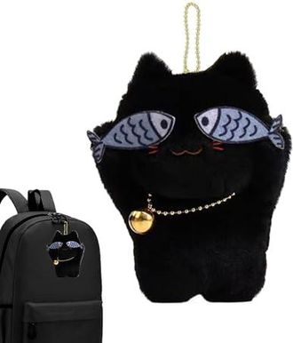 Generico Pendentif de sac &agrave; jouets en forme de dessin anim&eacute; - Pendentif en forme de porte-cl&eacute;s en peluche mignon | Porte-cl&eacute;s mignon pour anniversaire, r&eacute;compe