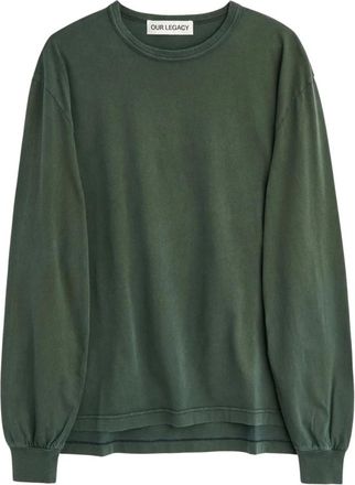 Our Legacy Homme, Sweatshirts et sweats &agrave; capuche, Vert, Taille: S Cruise Longsleeve